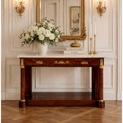 French Empire Mahogany Pier Table circa 1820