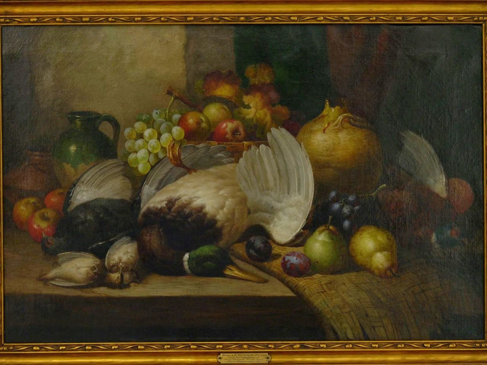 "Still-Life with Fruit and Game" Oil Painting | William Laud Duffield ...