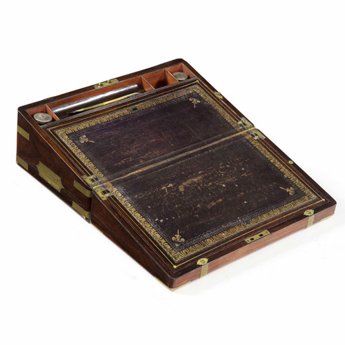 A Rare Regency Rosewood Writing Slope, England c. 1815