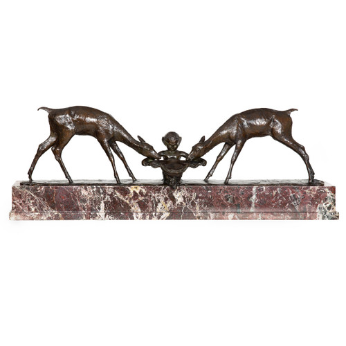 "Young Satyr with Drinking Deer" | Ary Bitter