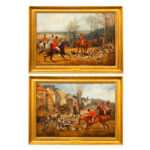 "End of the Run" & "At Covert" | Samuel Henry Gordon Alken