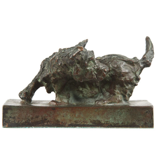 Edith B. Parsons (American, 1878-1956) "Chasing His Tail" Antique ...