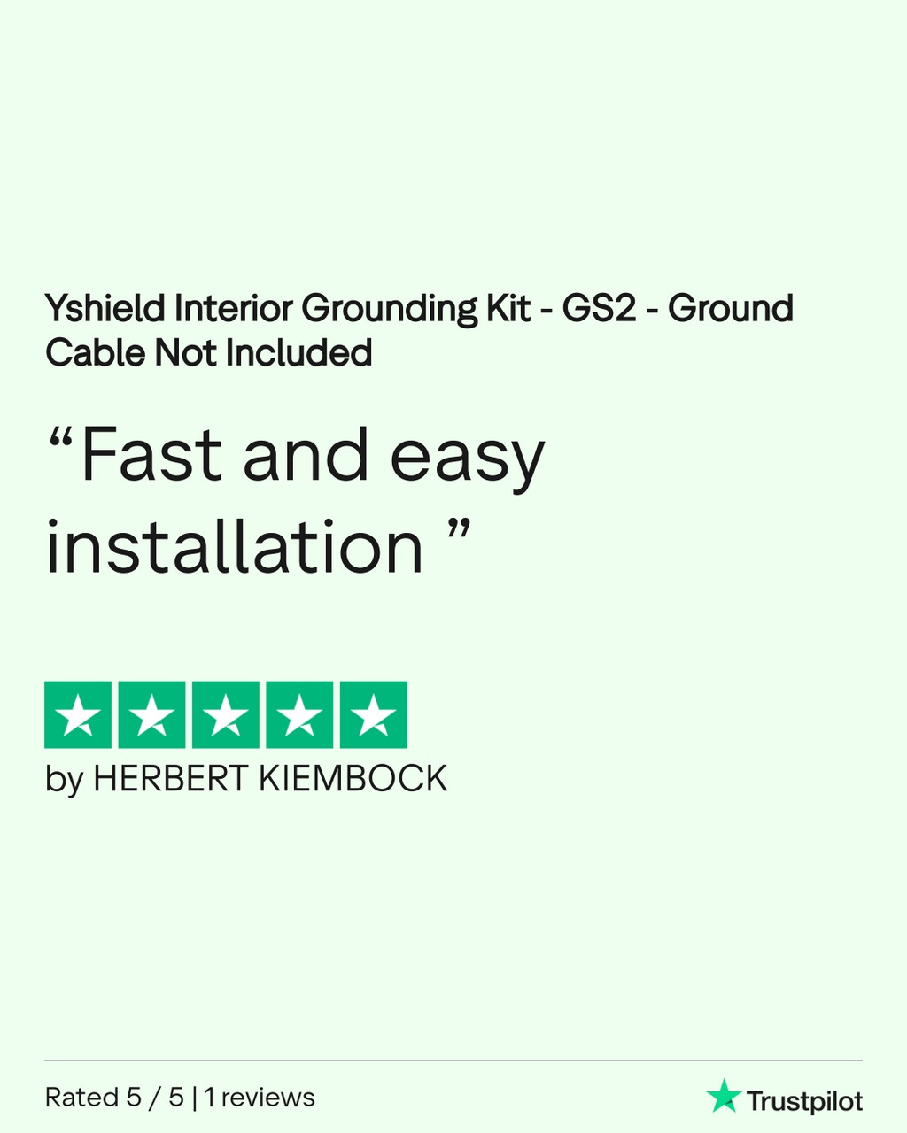 Yshield Interior Grounding Kit - GS2 - Ground Cable Not Included