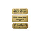 Brushed Gold Brass Plates - Small Plates 1/2" - 3/4" Tall (Assorted ...