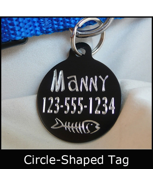 Custom Engraved Anodized Aluminum Pet ID Tag
