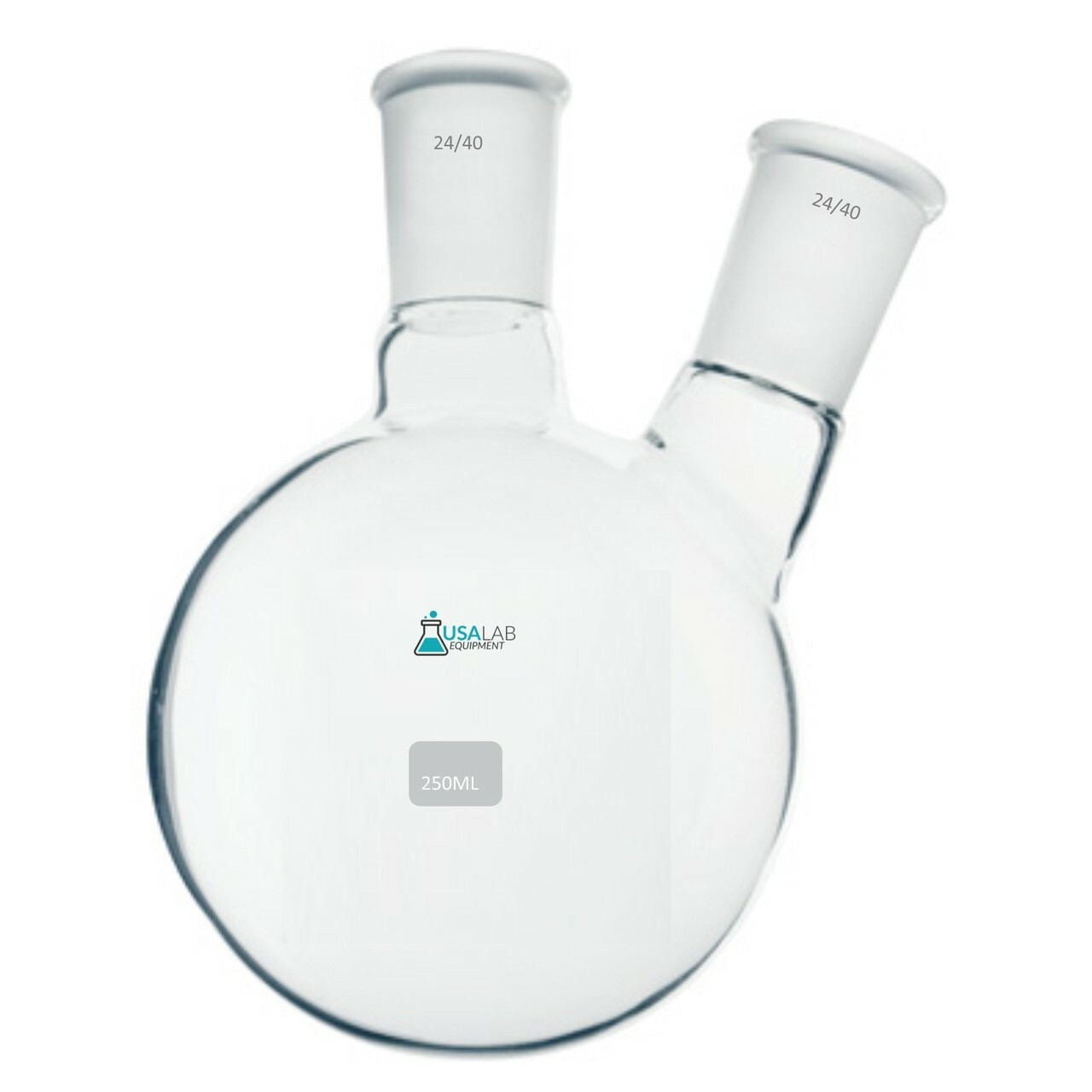 250 mL 2 Neck Round Bottom Receiving Flask | USA Lab