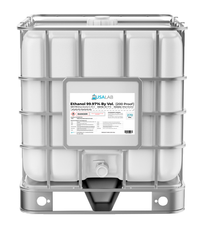 Ethanol 55 Gallon Drum | 200 Ethyl Alcohol | USA Lab