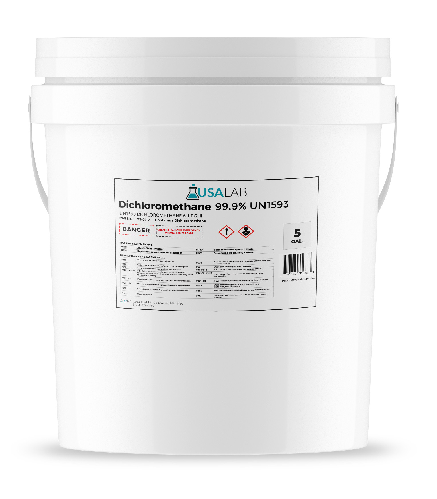 Dichloromethane | Limited Solubility | USA Lab