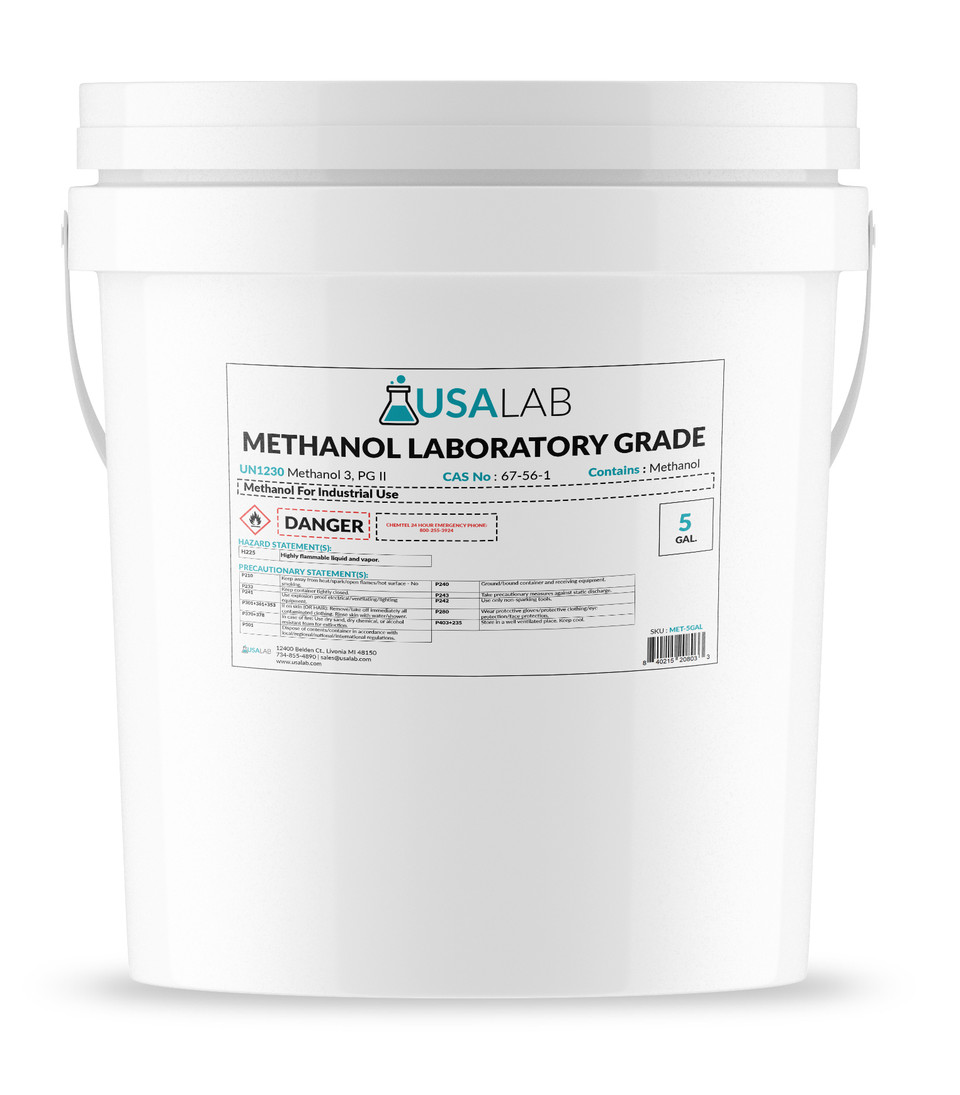 Methanol 55 Gallon Drum | Bulk Methanol | USA Lab