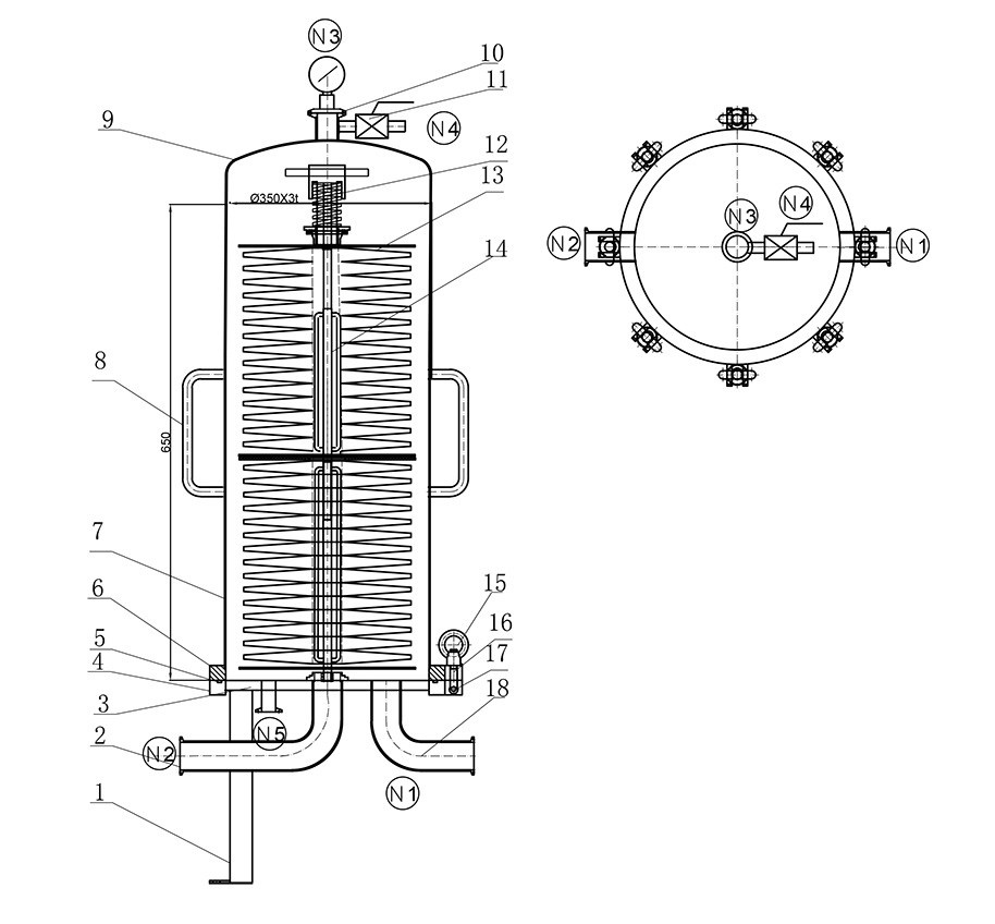 Lenticular Filter Housing | Buna Gaskets | USA Lab