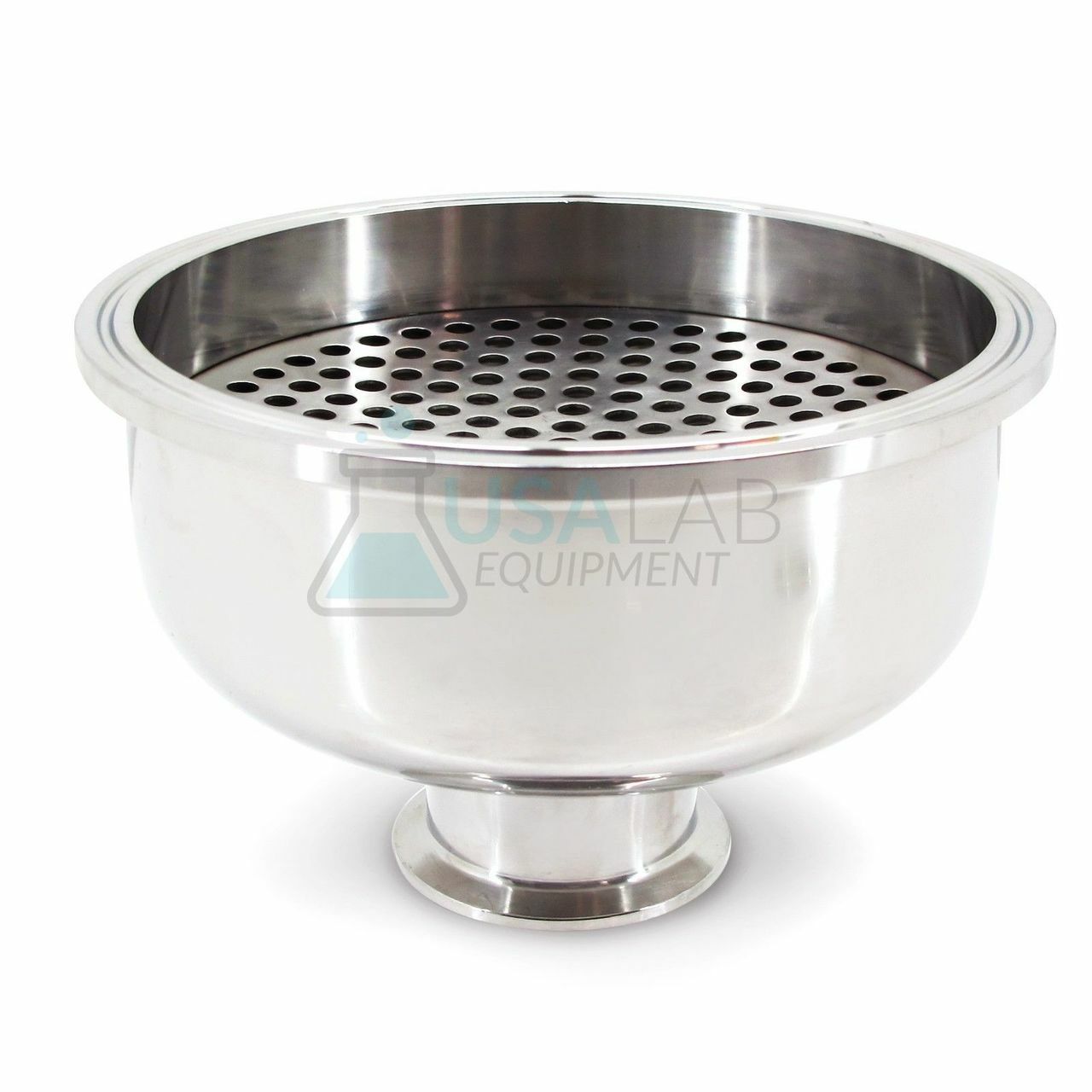 Hemispherical Filter Plate Reducer- Tri Clamp 6" to 2" - SS304 - USA Lab