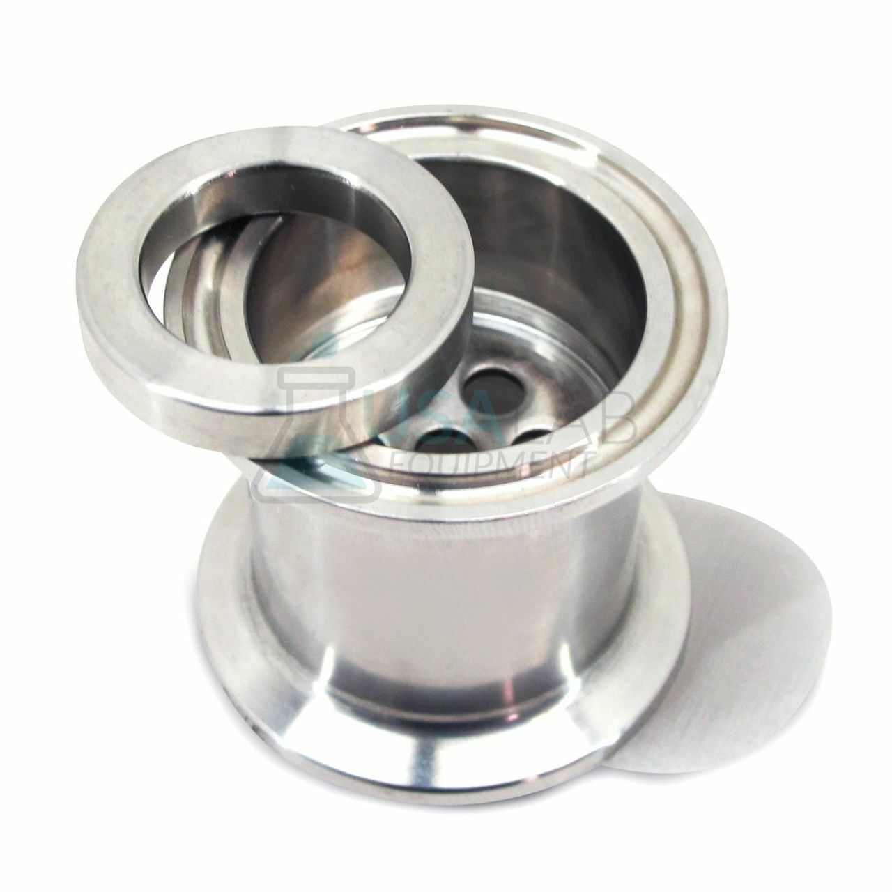 1.5" Tri Clamp With 100 Micron Mesh & Filter Ring | USA Lab