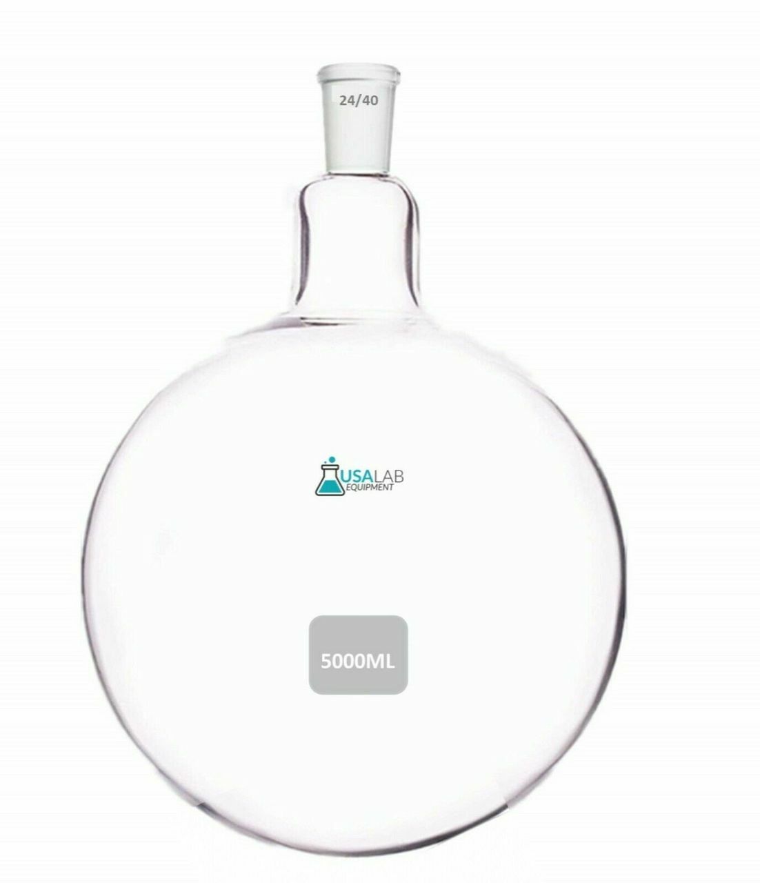 5L Round Bottom Receiving Flask | 5000ml Flask | USA Lab