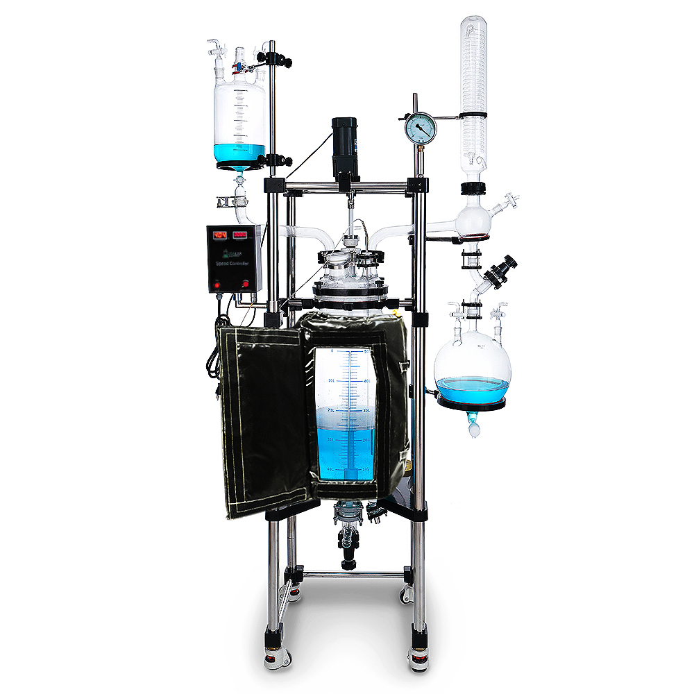 50L Single Layer Jacketed Glass Reactor | USA Lab
