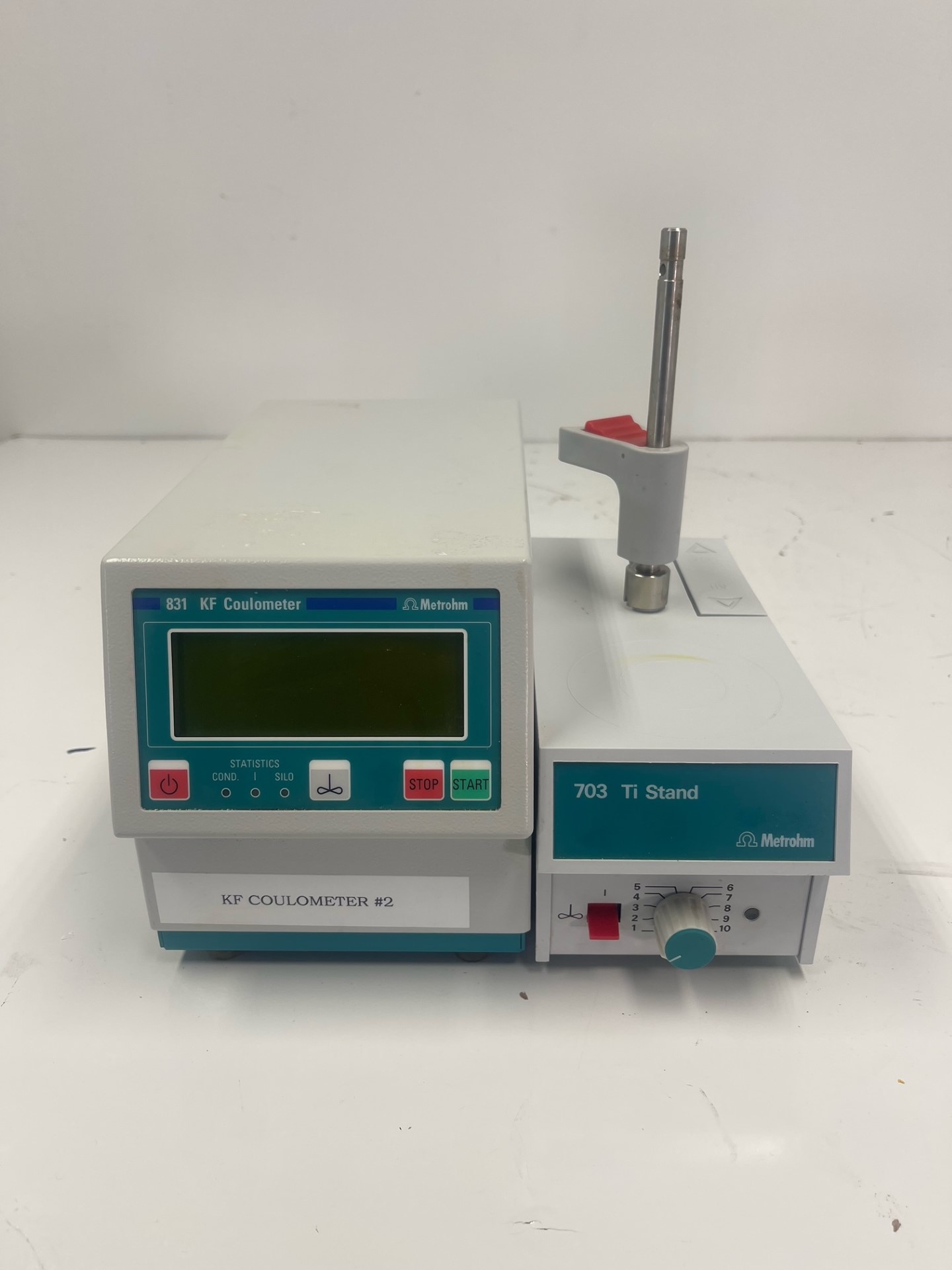 Metrohm Kf Coulometer With 703 Ti Stand