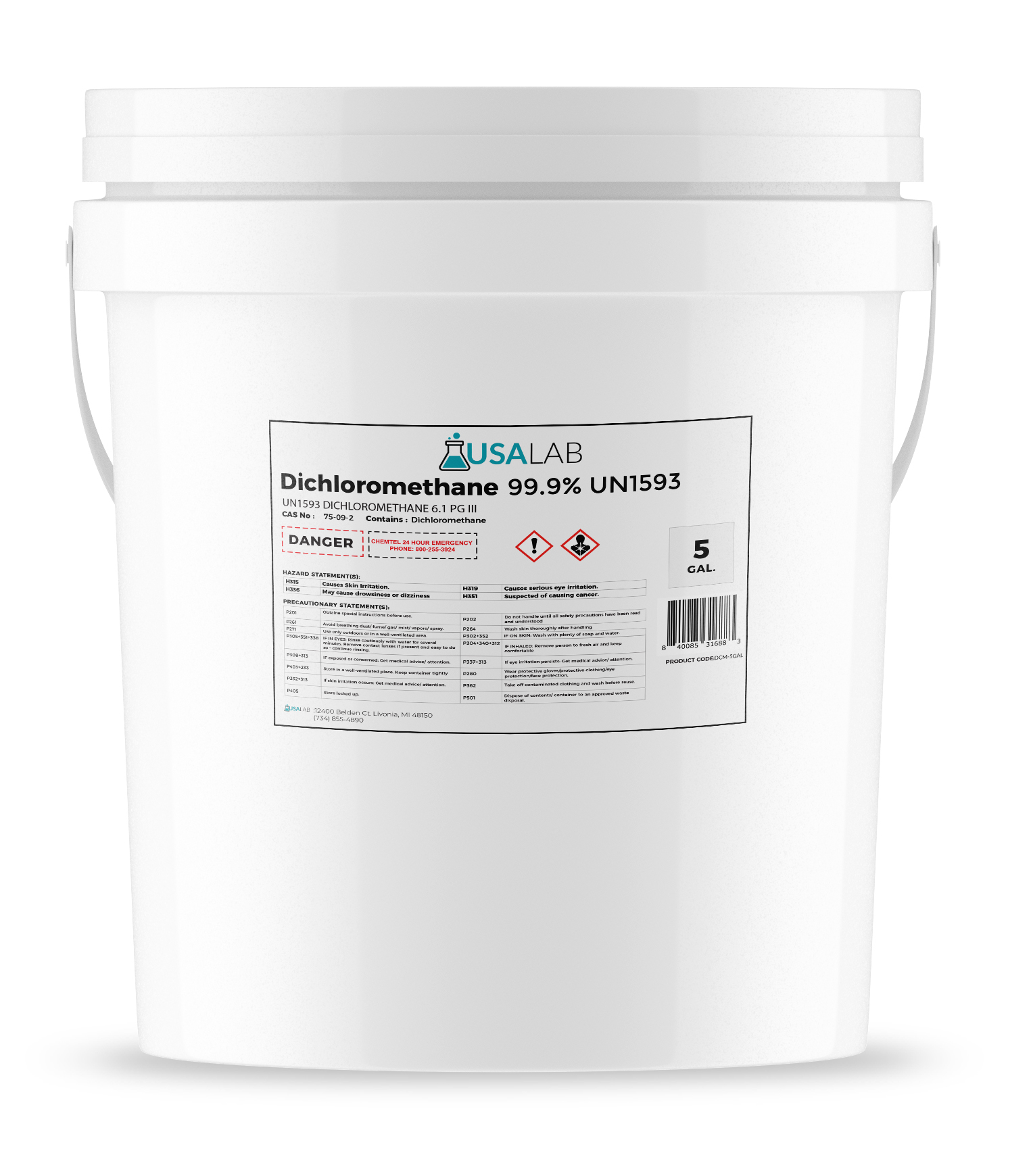 Dichloromethane | Limited Solubility | USA Lab