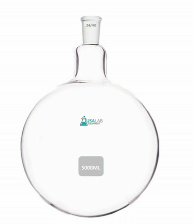 5L Round Bottom Receiving Flask | 5000ml Flask | USA Lab
