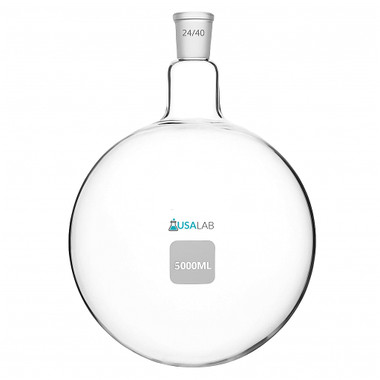 5L Round Bottom Receiving Flask | 5000ml Flask | USA Lab