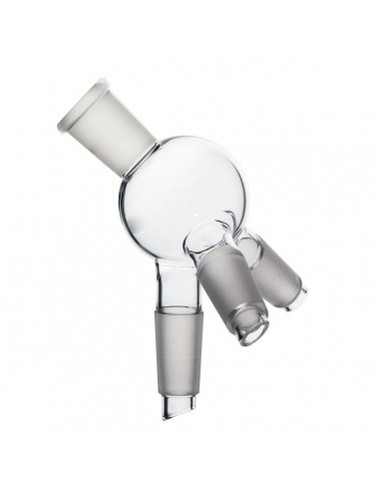 USA Lab 24/40 250mL Short Path Distillation Triple Cow Receiver Adapter ...