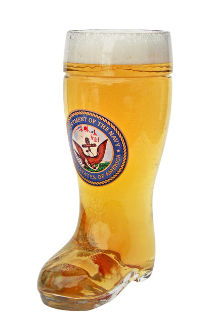 0.5 Liter Glass Beer Boots | Authentic Das Boot with Custom Engraving ...