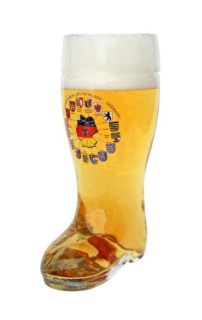 05 Liter Glass Beer Boots Authentic Das Boot With Custom Engraving