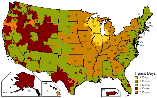 Shipping Rates and Transit Time