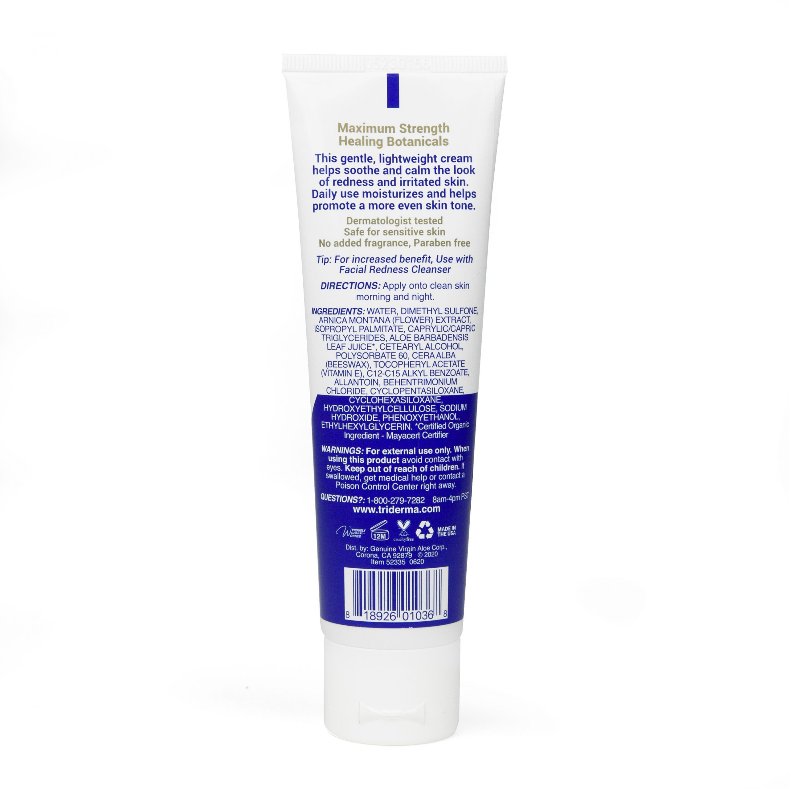 Facial Redness Relief Gentle Face Cream (Multiple Sizes)
