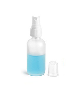 1 OZ Boston Round Glass Atomizer - True Essence