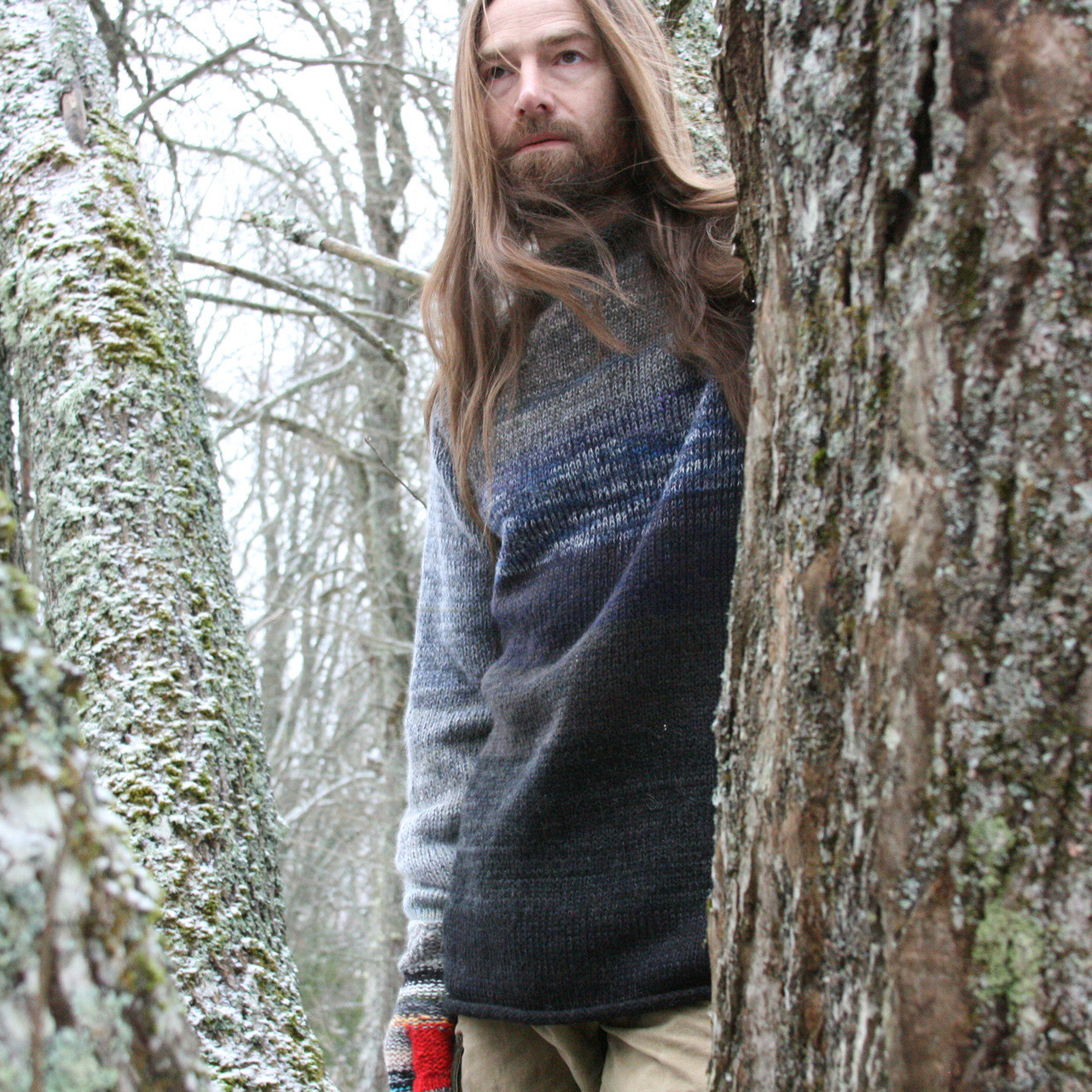 SOLD - Altai Rain Raglan pullover Sweater L - Wrapture by Inese