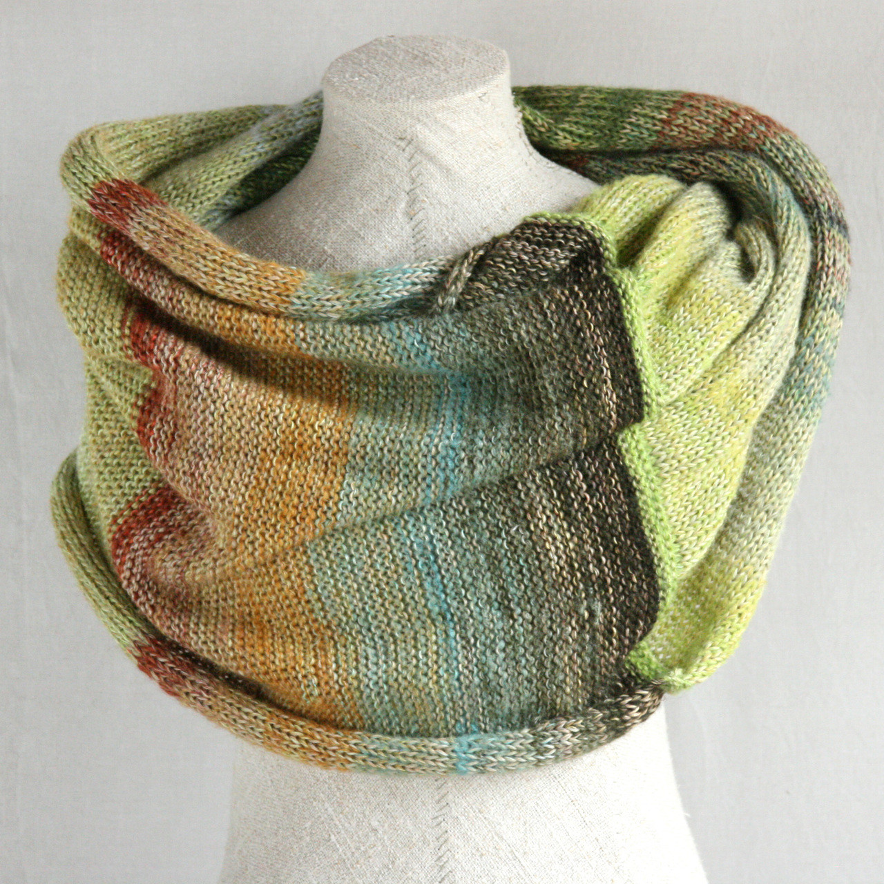 willow greens shawl wrap shoulder blanket | Wrapture by Inese