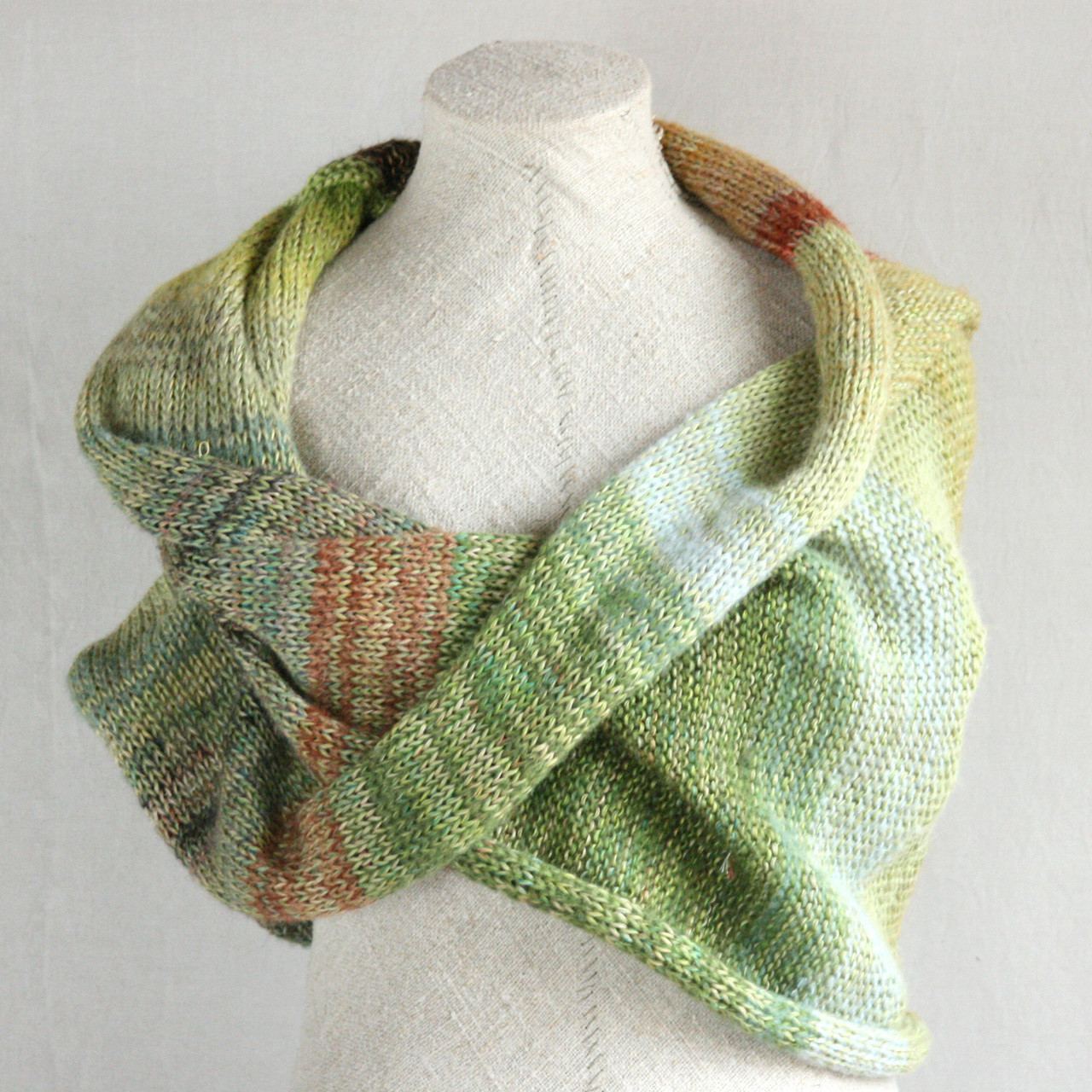 willow greens shawl wrap shoulder blanket | Wrapture by Inese