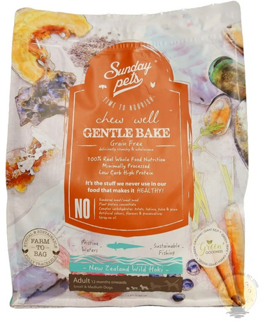 Sunday Pets Gentle Bake GF Dog Food - Hoki 1.3 kg - Bark, Bath & Beyond ...