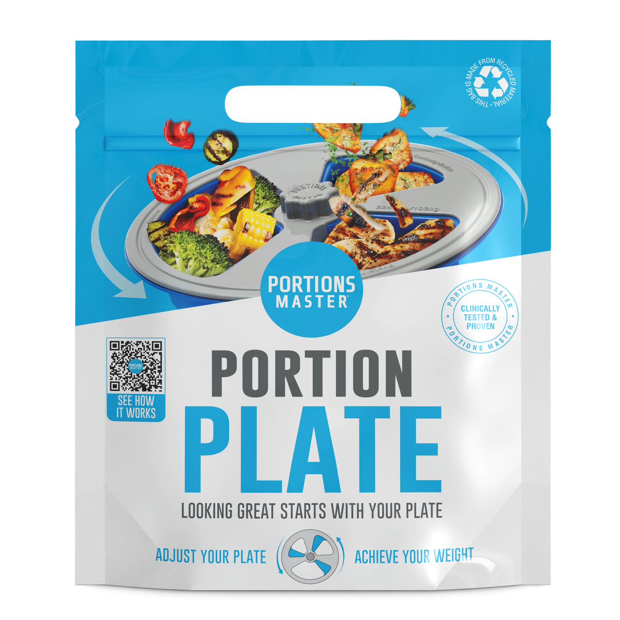 Portions Master’s Adjustable Portion Plate: Simplify Portion Control ...