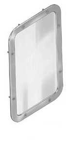Bradley SA05 Integral Framed Stainless Steel Prison Mirror