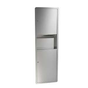 Bradley 235-10 Semi-Recessed Paper Towel Dispenser & Waste