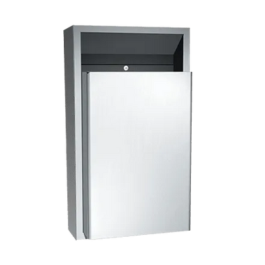 ASI 0458-9 waste receptacle, surface mounted, 12 gallon