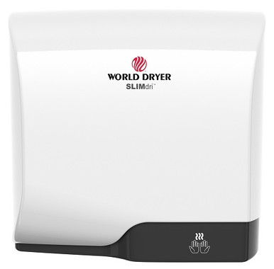 World Dryer L-974 SLIMdri Hand Dryer (White Aluminum)
