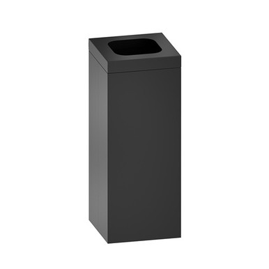 ASI 0839-41 Waste Receptacle, 19 Gallon, Free Standing, Matte Black