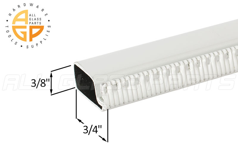 3/8" Window Screen Framing White | All Glass Parts