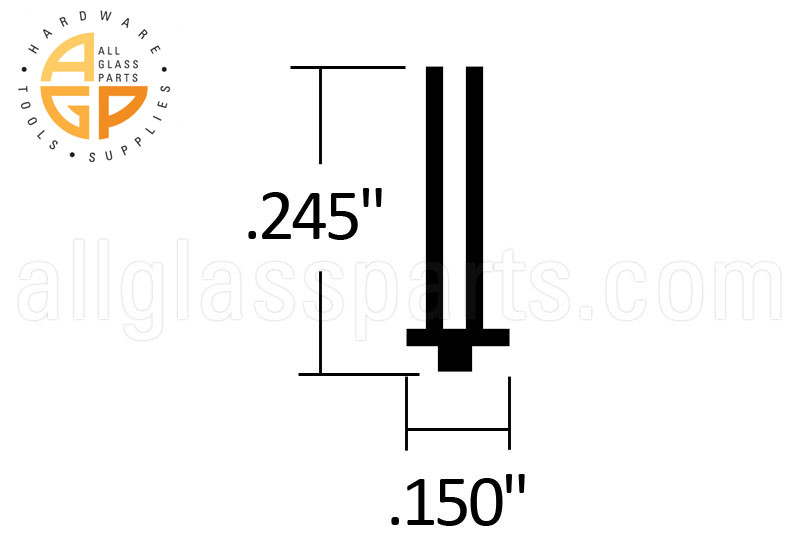 Rubber Sweep-style Spline | All Glass Parts