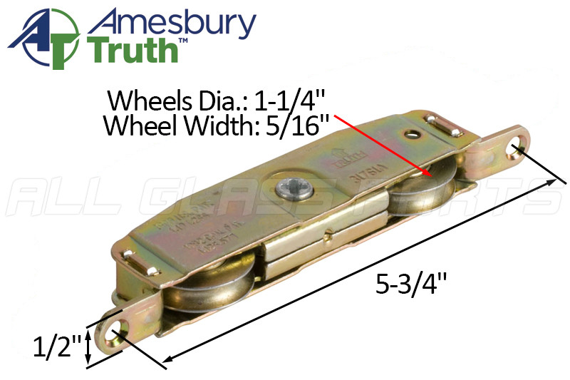 Sliding Glass Door Roller Truth Hardware Steel Wheels