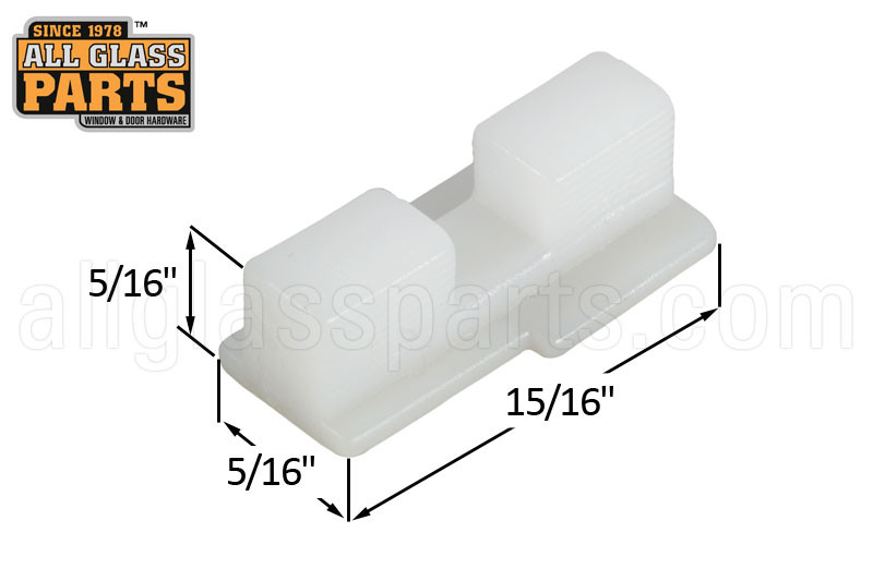 Sliding Window Glide 15/16'' Length 5/16'' Width