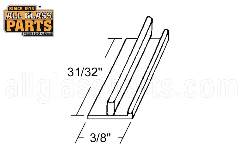 Sliding Window Glide 31/32'' Length 12/32'' Width
