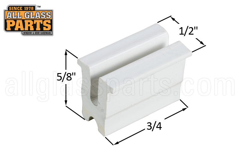 Sliding Window Glide 1/2'' Width 5/8'' Height