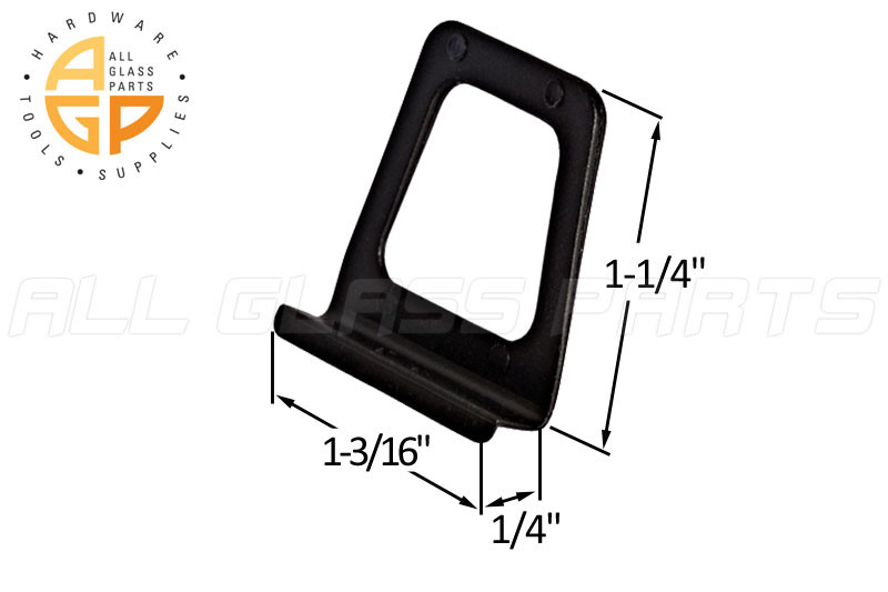 Window Screen Pull Black 1-1/4'' Length | All Glass Parts