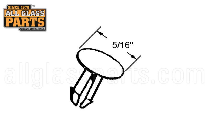 Sliding Window Glide Button 5/16'' Diameter