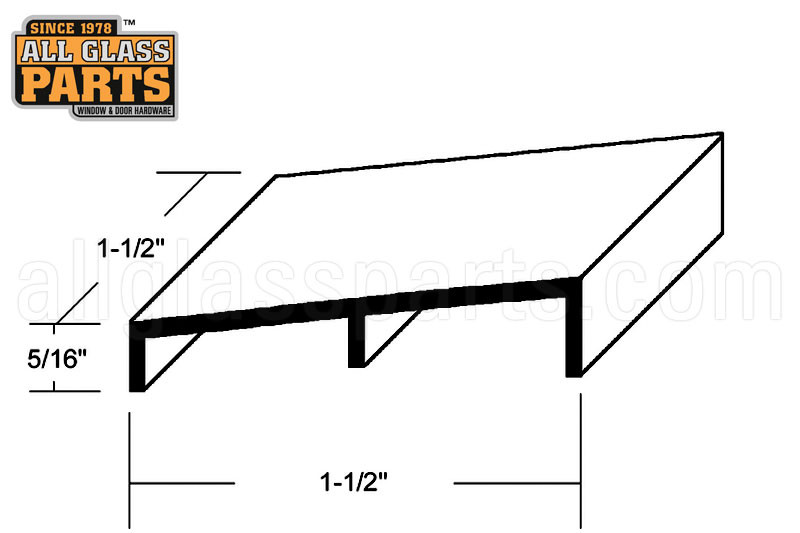 Sliding Window Riser Block Brown | All Glass Parts