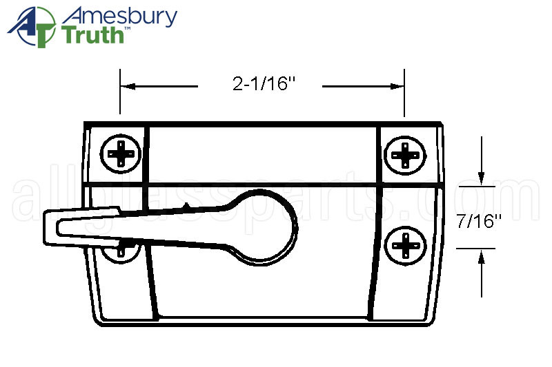 Cam Lock Truth Hardware 'Trimline' 17.38 | All Glass Parts