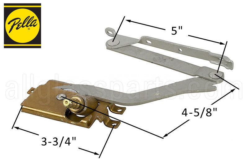 Split Arm Casement Window Operator w Hook on Arm Pella Right
