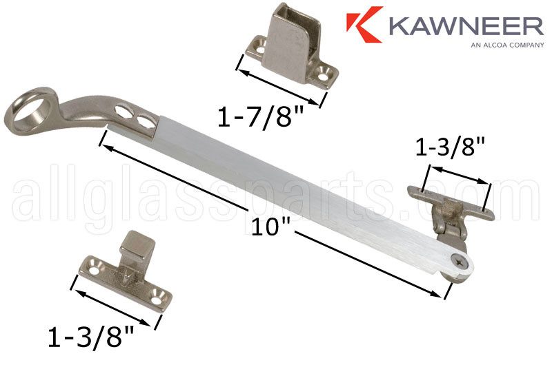 Push Bar Operator 10 inches length Left | All Glass Parts